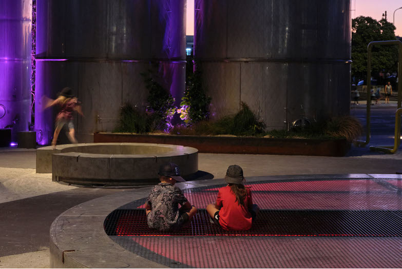 Silo Tank Park Lighting Project